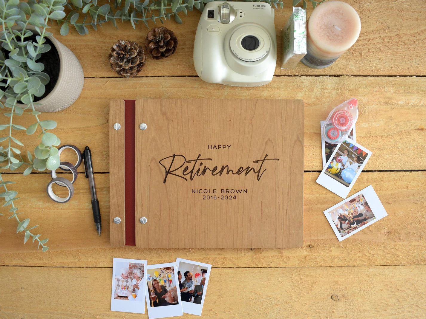 Happy Retirement Memory Book, Sign in Retirement Gift – RedBerry Guest ...