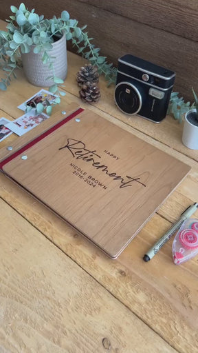 Happy Retirement Memory Book, Sign in Retirement Gift – RedBerry Guest ...